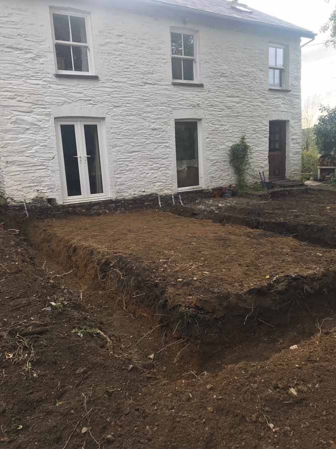 Footings for Extension